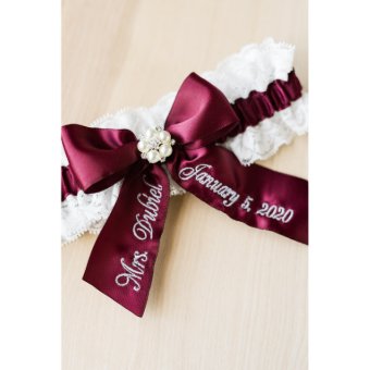 Design Your Own Embroidered Bridal Garter Set | Zazzle
