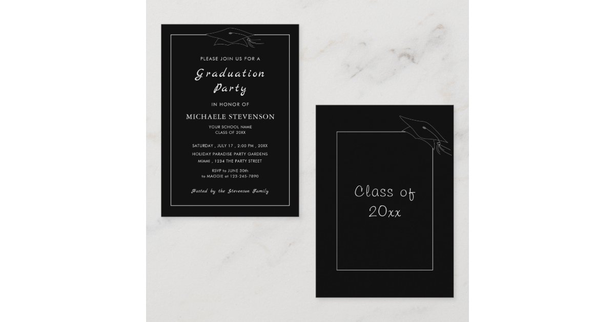 Design Your Own Graduation Invitation Example | Zazzle
