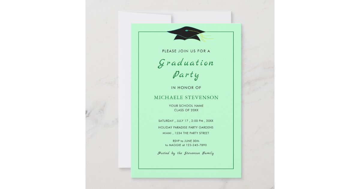 Design Your Own Graduation Invitation Template | Zazzle