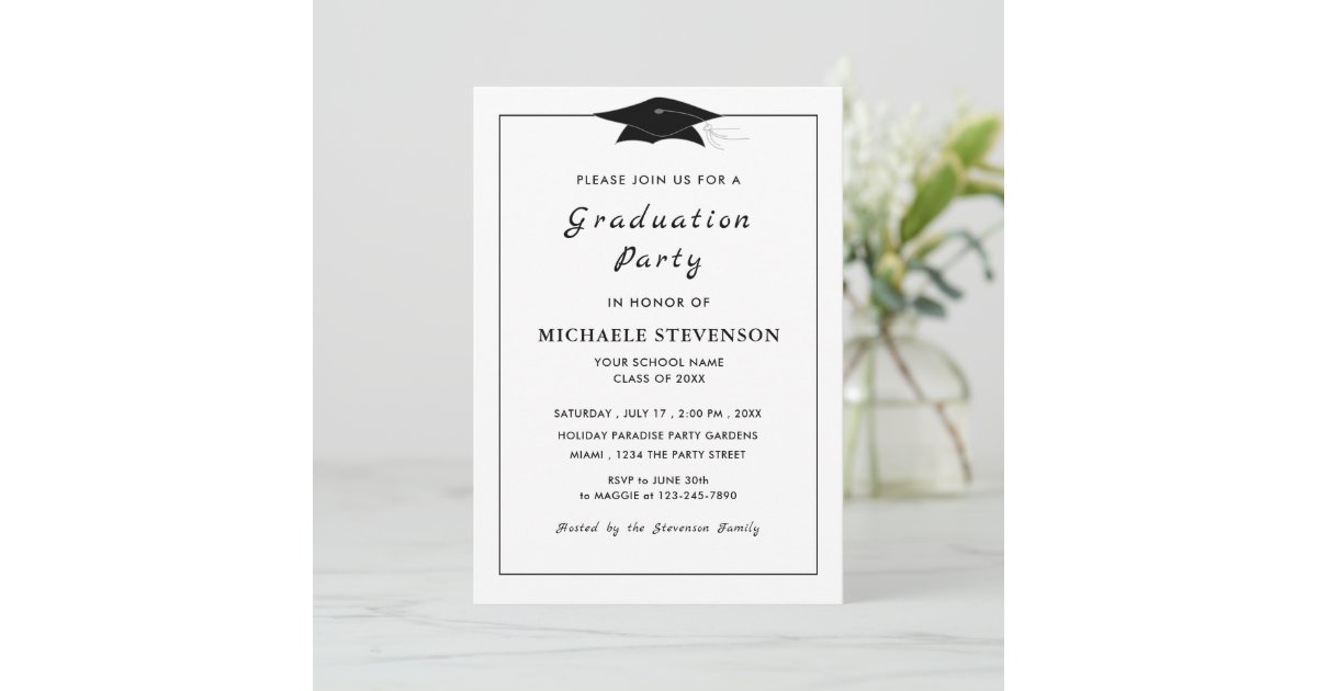 Design Your Own Graduation Invitations Example | Zazzle