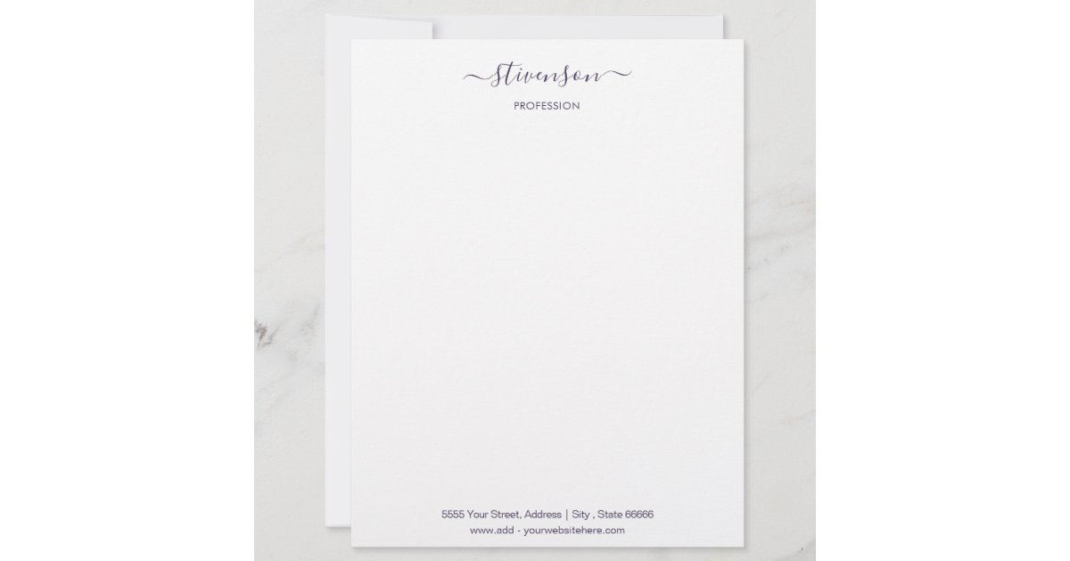 Design Your Own Letterhead Template with Logo | Zazzle