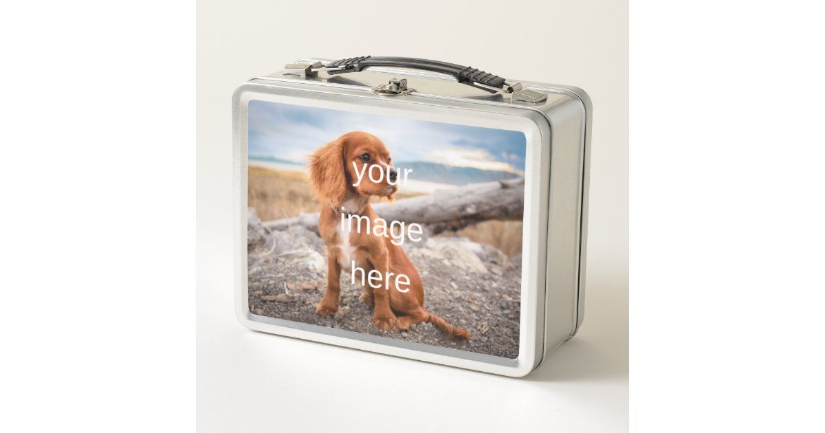 DESIGN YOUR OWN METAL LUNCH BOX | Zazzle