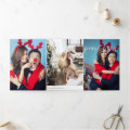 Design Your Own Multi Photo Collage Holiday Tri-Fold Holiday Card | Zazzle