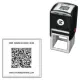 Design Your Own Name Text QR Code Stamp Template | Zazzle