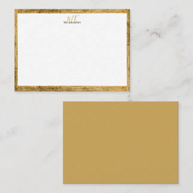 Design Your Own Note Card Create Your Own Monogram | Zazzle