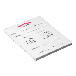 "Design-Your-Own" Order Slips Notepad | Zazzle