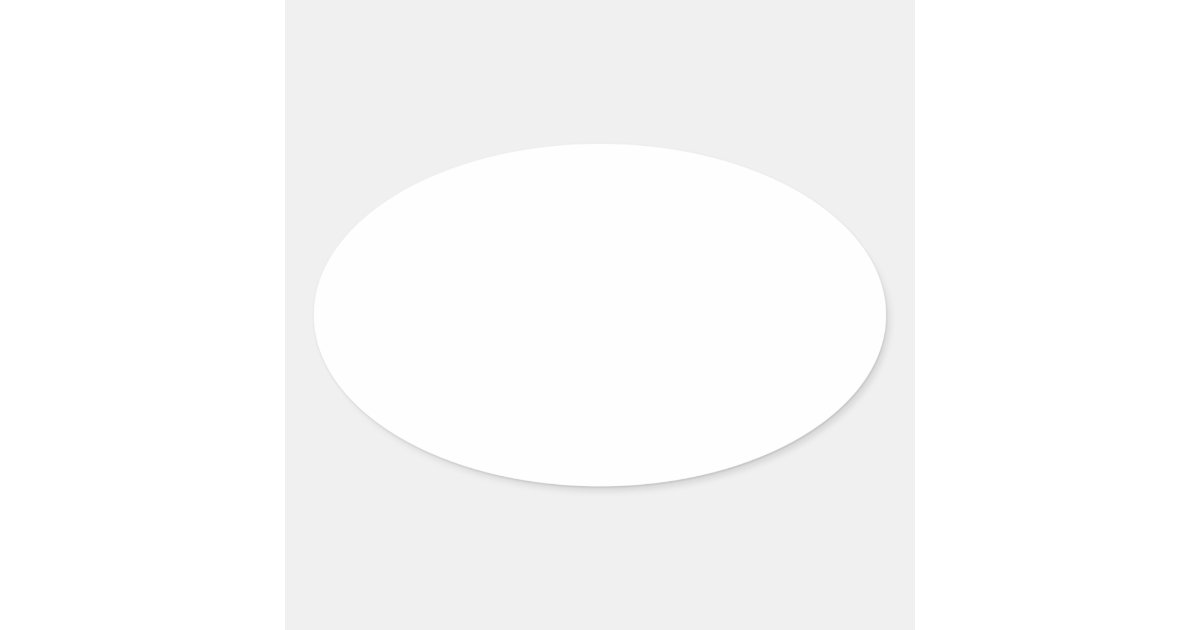 Design your own oval stickers | Zazzle
