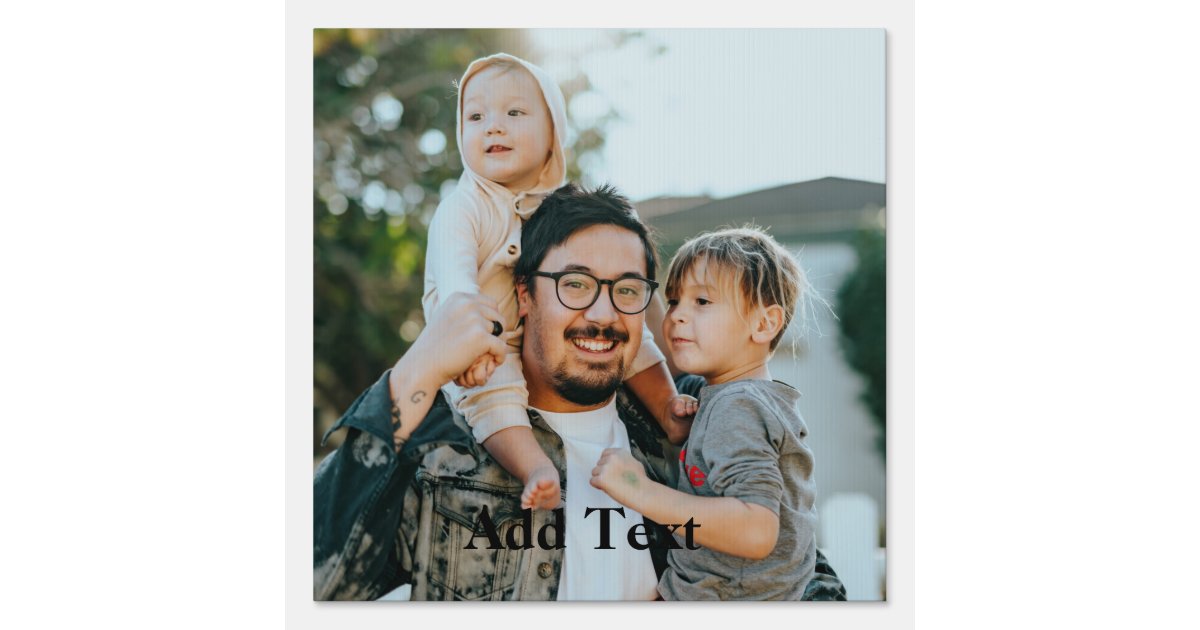 Design Your Own Personalized Photo Sign | Zazzle