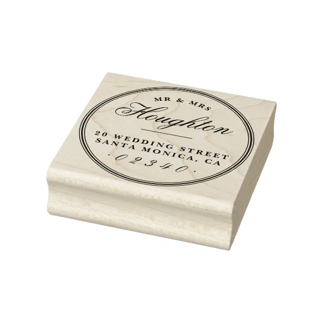 Design Your Own Personalized Return Address Rubber Stamp | Zazzle