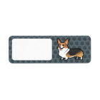 Corgi return address labels - cute corgi design | Zazzle.com