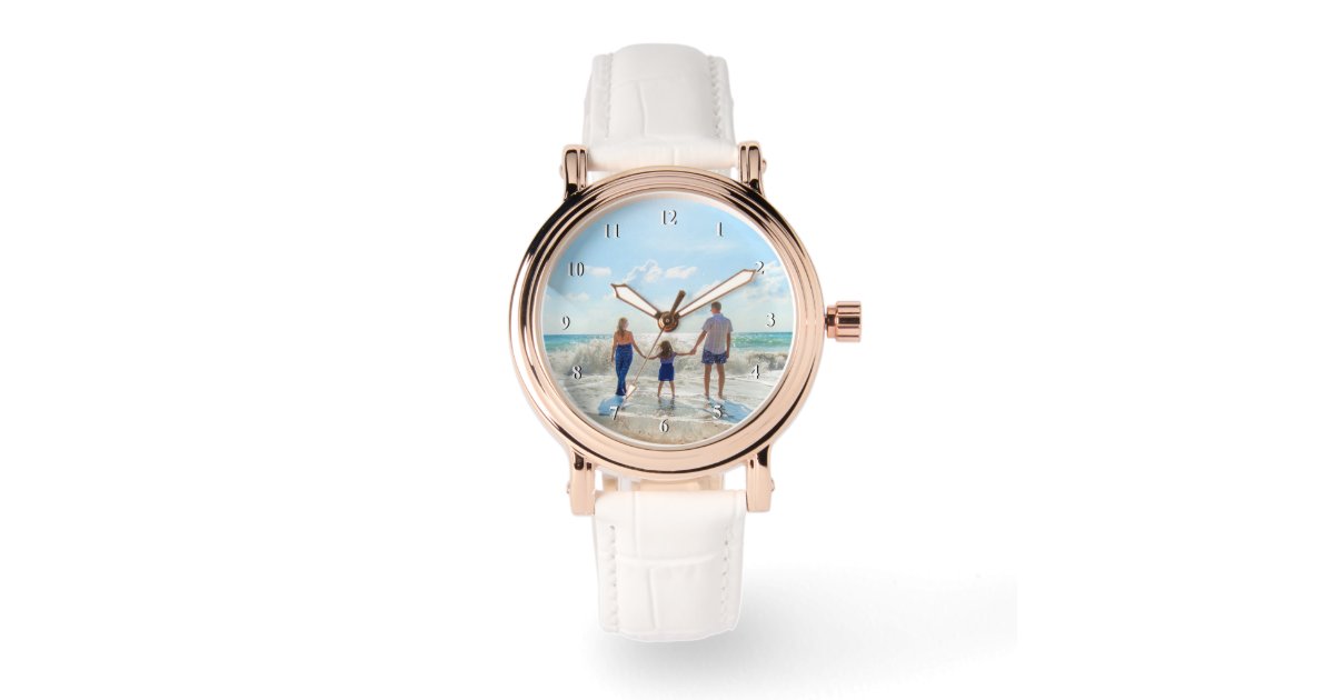Design Your Own Photo Personalized Watch Gift | Zazzle