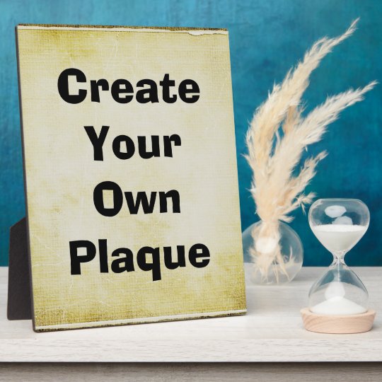 Design Your Own Plaque | Zazzle.com
