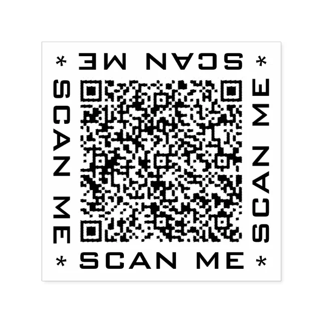 Design Your Own Promotional QR Code Stamp Template | Zazzle