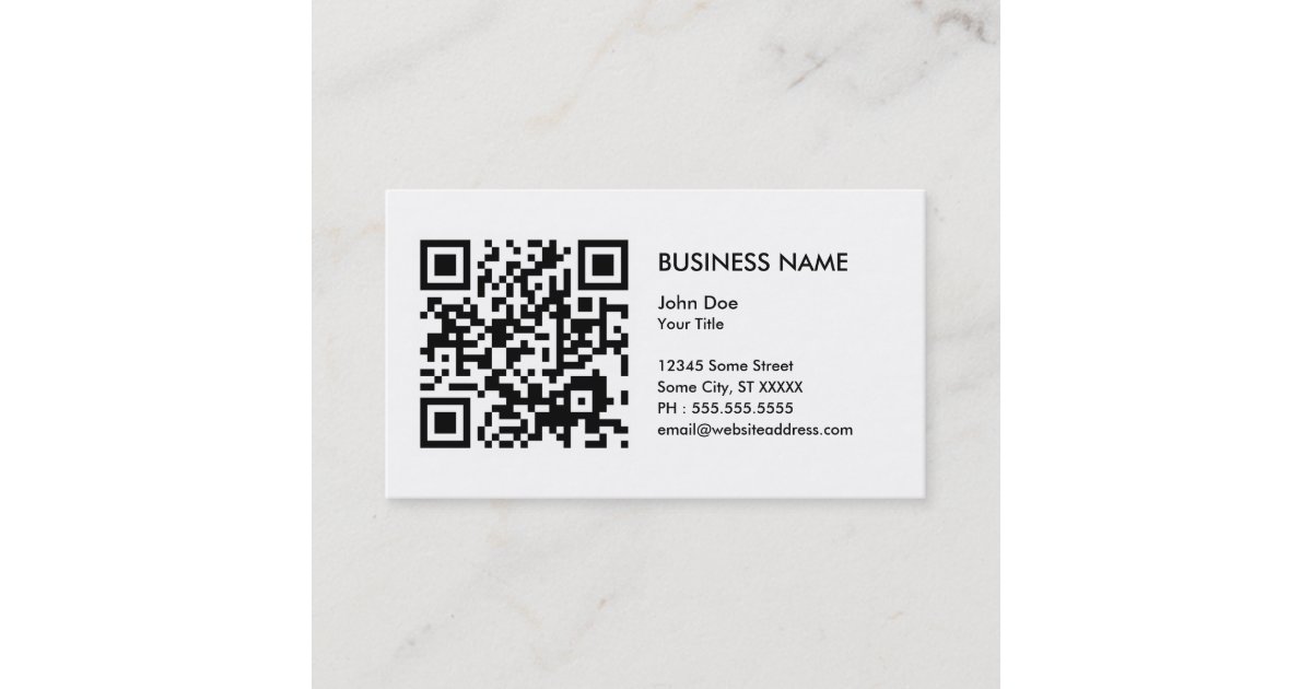 design your own QR code Business Card | Zazzle