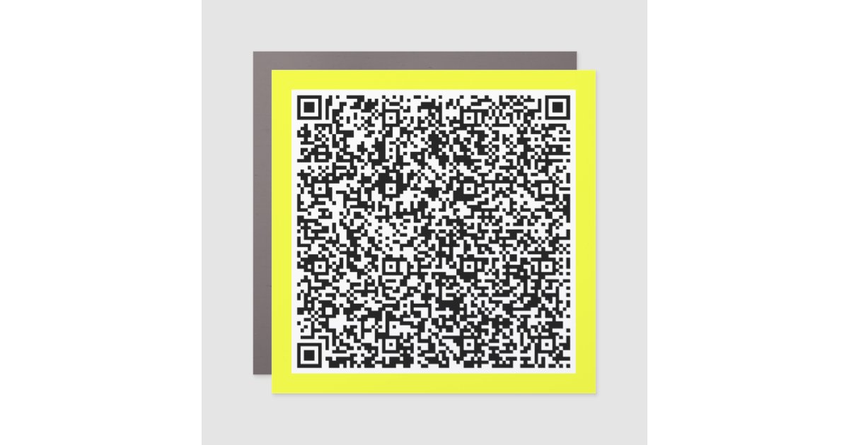 Design Your Own QR Code Car Magnet Template | Zazzle