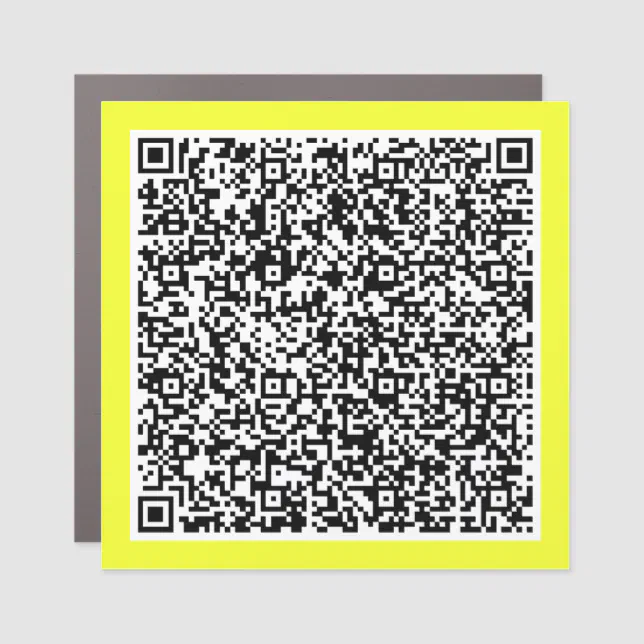 Design Your Own QR Code Car Magnet Template | Zazzle