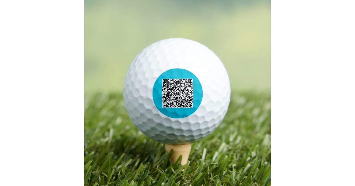Design Your Own QR Code Golf Balls Choose Color | Zazzle