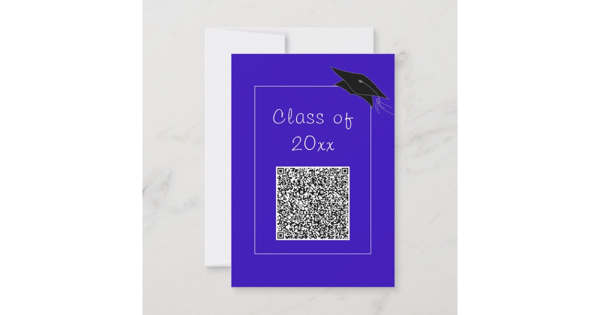 Design Your Own QR Code Graduation Invitation | Zazzle
