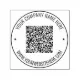 Design Your Own QR Code Round Self-inking Stamp | Zazzle