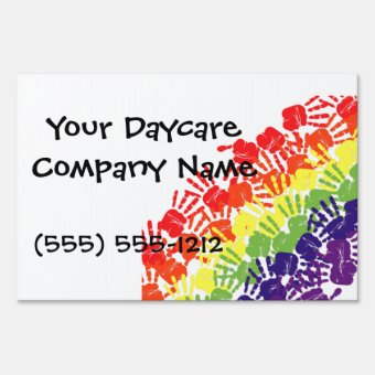 Design your own Yard Sign for Daycare Business | Zazzle
