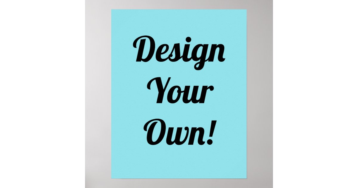 Design Your Personalised Gift Poster Custom | Zazzle