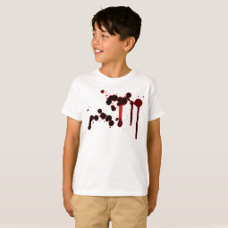 Designer Blood Splatter T-Shirt | Zazzle
