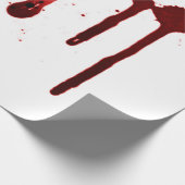 Designer Blood Splatter Wrapping Paper | Zazzle