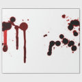 Designer Blood Splatter Wrapping Paper | Zazzle