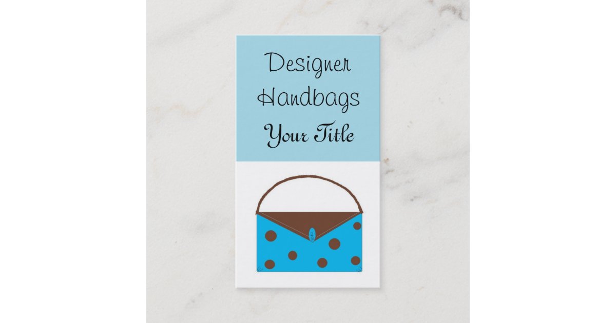 Designer Handbags Business Card | Zazzle