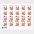 Desired Results Poster Square Sticker | Zazzle