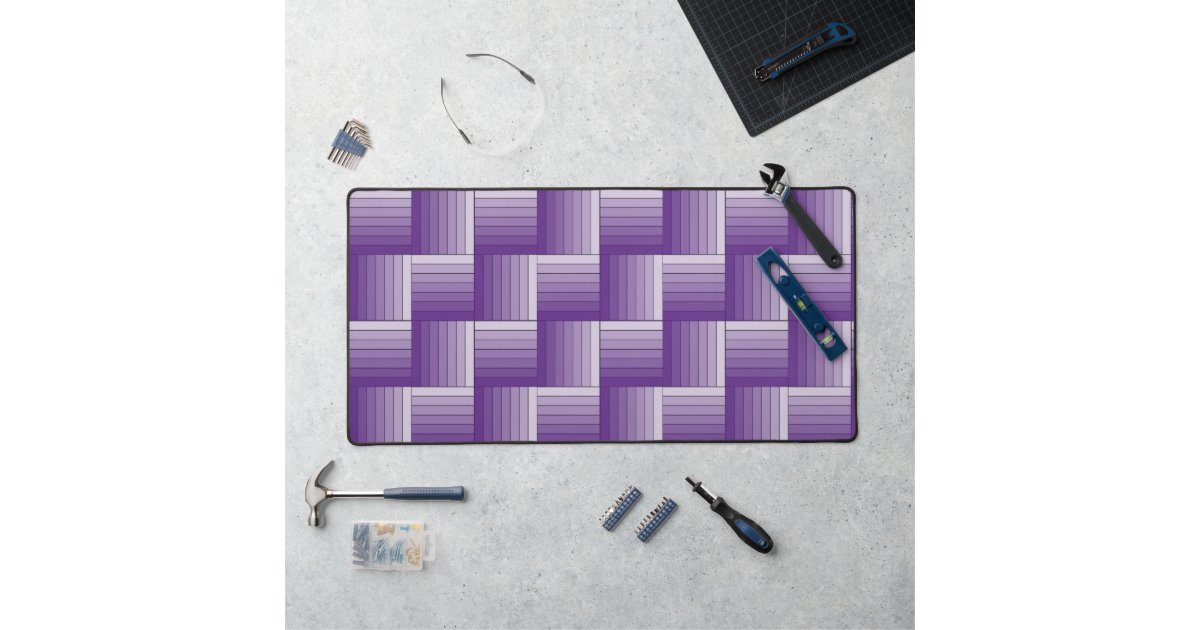 Desk Mat - Ombre Stripes in Your Choice of Color | Zazzle