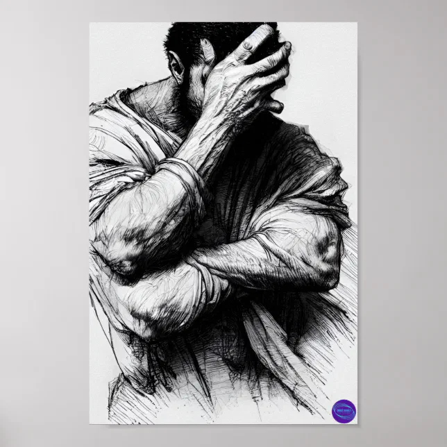 DESPAIR MAN POSTER | Zazzle