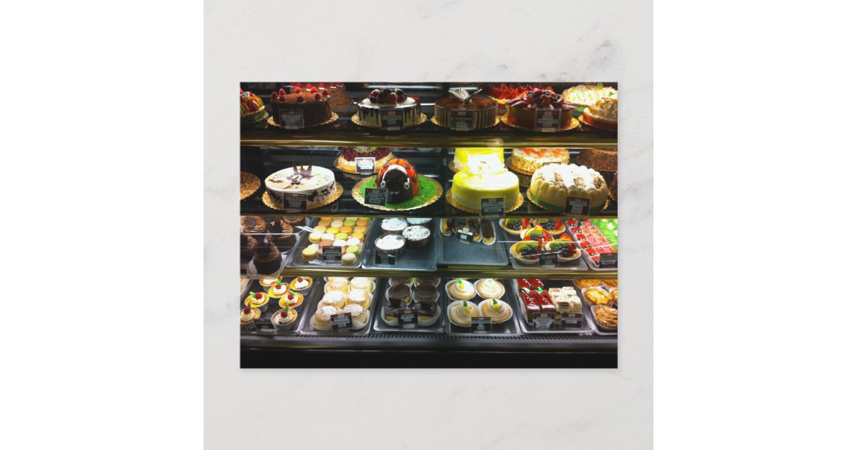 Dessert Display Case Postcard | Zazzle
