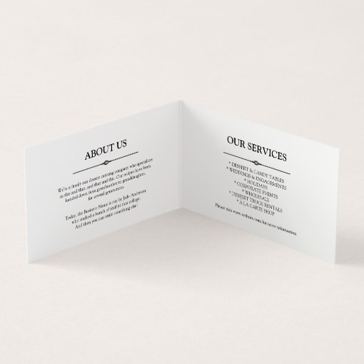 Dessert Doodles - Blue Catering Business Card | Zazzle