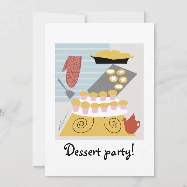 Dessert Party Invitation template | Zazzle