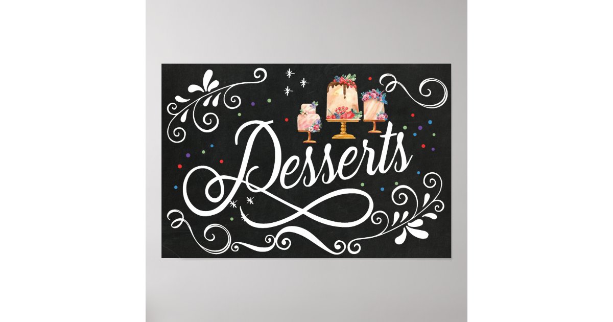 Desserts Sign | Zazzle