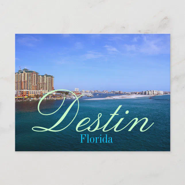 Destin, Florida Bay Harbor Postcard | Zazzle