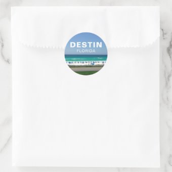 Destin Florida Beach Photography Seaside Classic Round Sticker | Zazzle