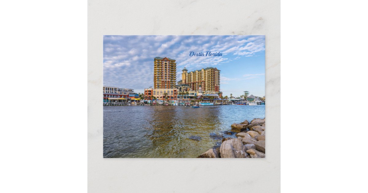 Destin Harbor Boardwalk Post Card | Zazzle