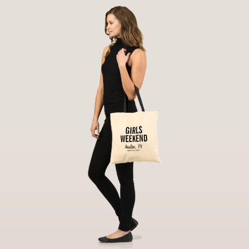 Destination Girls Weekend Tote Bag | Zazzle