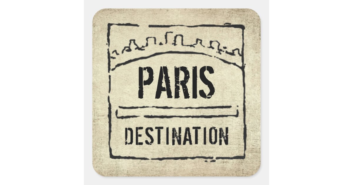 Destination Passport Stamp Sticker | Zazzle