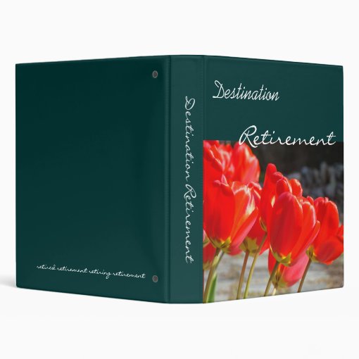 Destination Retirement binder Retiring Planner | Zazzle