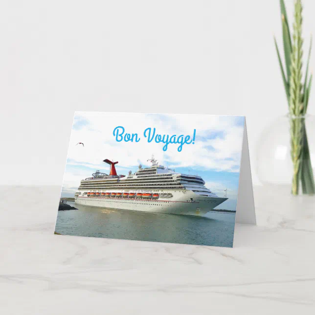Destination Sunshine Custom Bon Voyage Holiday Card | Zazzle