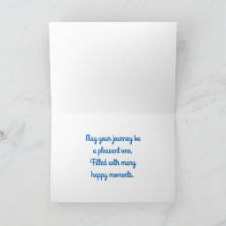 Destination Sunshine Custom Bon Voyage Holiday Card | Zazzle