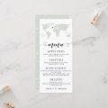 Destination travel theme wedding world map menus | Zazzle
