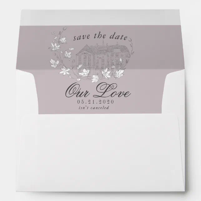 Destination Wedding Elegant Save The Date Envelope | Zazzle