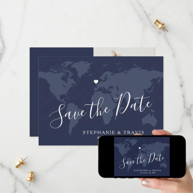 Destination Wedding Photo Save The Date | Zazzle