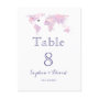 Rustic Watercolor Mountains Wedding Table Number | Zazzle