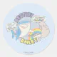 Destiny & Bailey Comic Graphic Classic Round Sticker | Zazzle