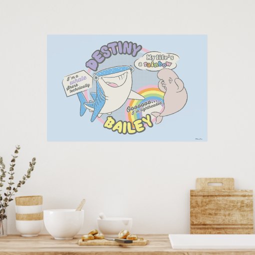 Destiny & Bailey Comic Graphic Poster | Zazzle